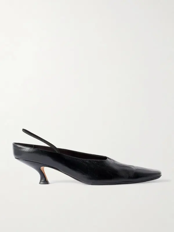 Calvin Klein Anna Convertible Leather Mules - Black