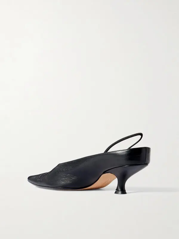 Calvin Klein Anna Convertible Leather Mules - Black