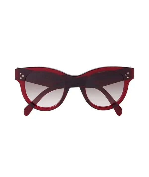Celine Round Frame Sunglasses - Red