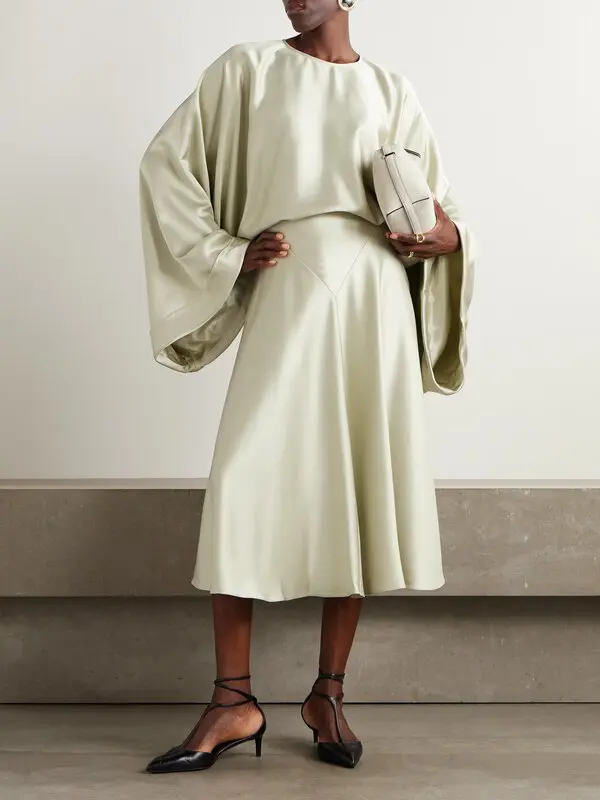 Altuzarra Jonty Satin Blouse - Neutrals