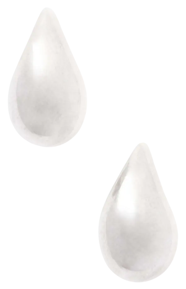 Bottega Veneta Small Drop Earrings - Silver