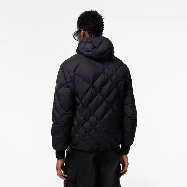 Burberry Check-stitch Puffer Jacket - Navy