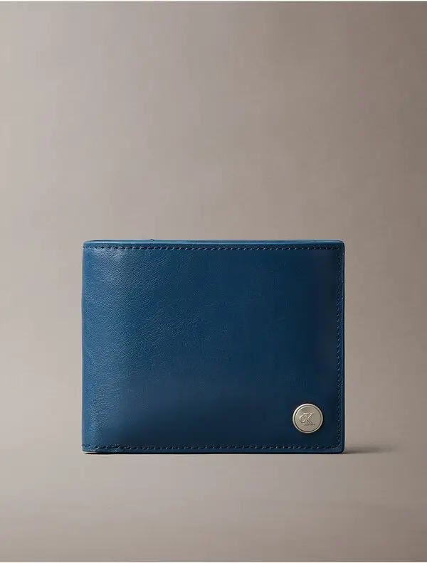 Calvin Klein Monogram Hardware Bifold Wallet - Moonlit Ocean