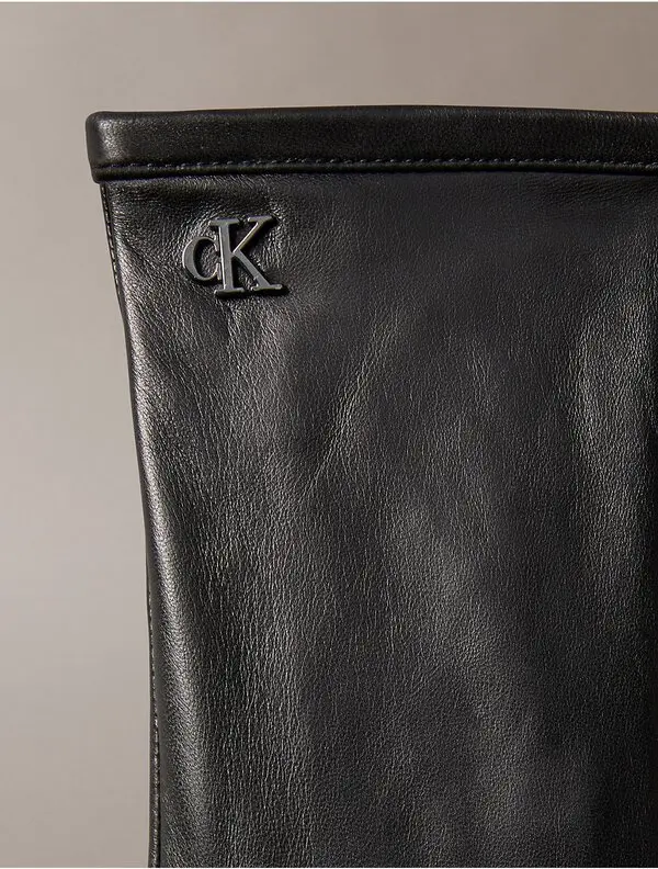 Calvin Klein Monogram Leather Gloves