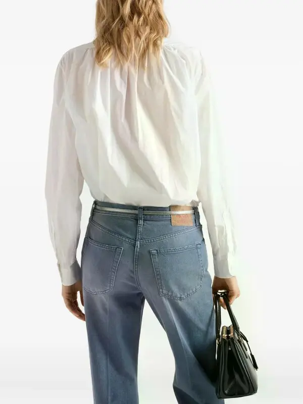 Prada Logo-embroidered Cotton Shirt