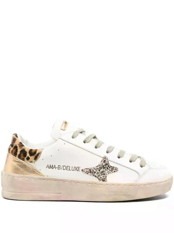 AMA-BRAND Leopard Print Sneakers