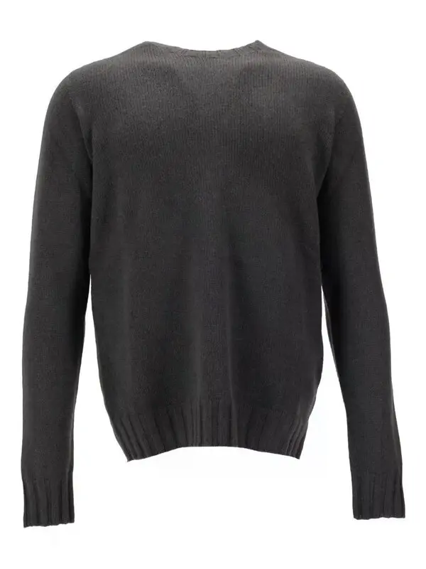 LA ROSE Crew-neck Sweater - Grey