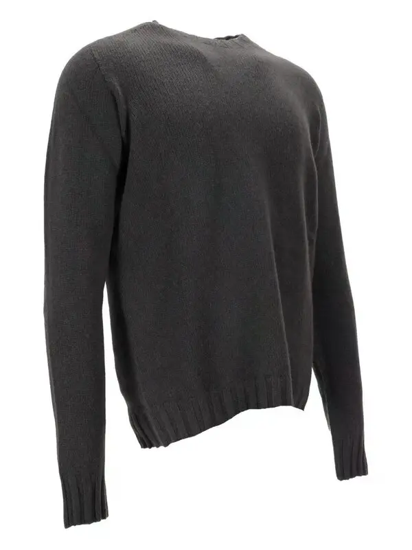 LA ROSE Crew-neck Sweater - Grey