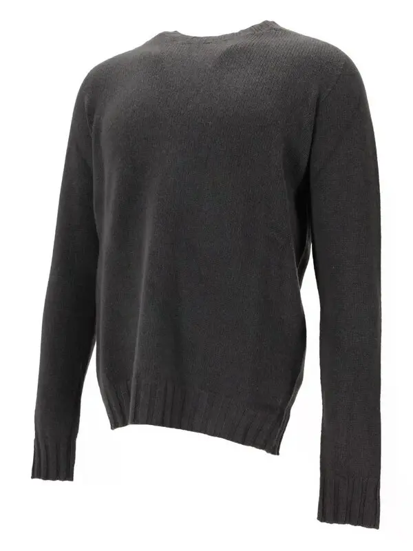 LA ROSE Crew-neck Sweater - Grey