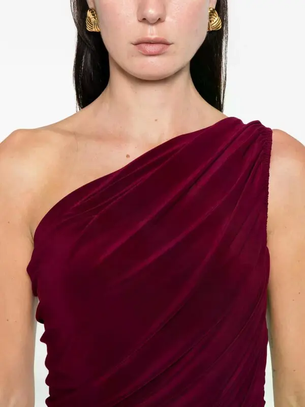 Norma Kamali Diana One-shoulder Mini Dress - Red