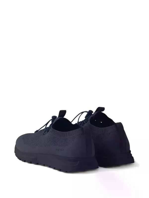 Prada Prax Knitted Sneakers - Blue