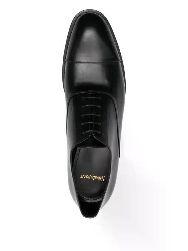 Saint Laurent Lace-up Leather Loafers