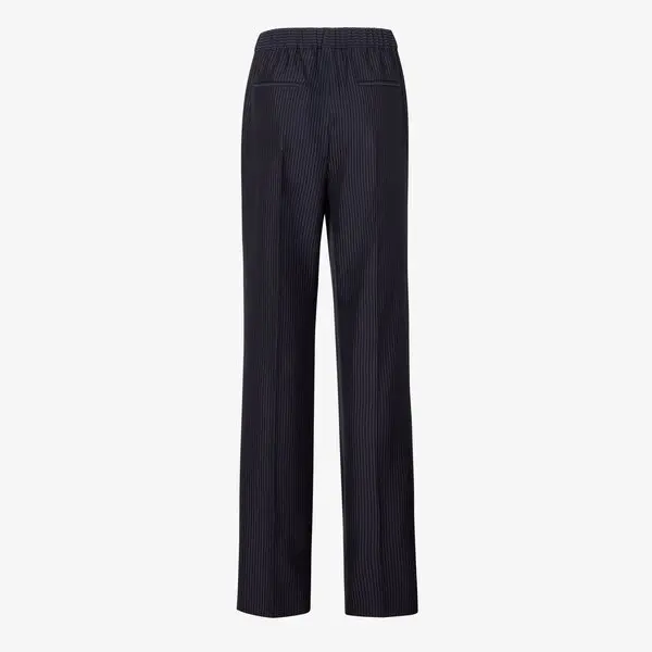 Fendi Pinstriped Wool Flared Trousers
