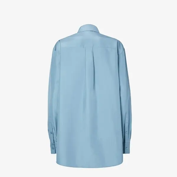 Fendi Oversized Silk Poplin Shirt