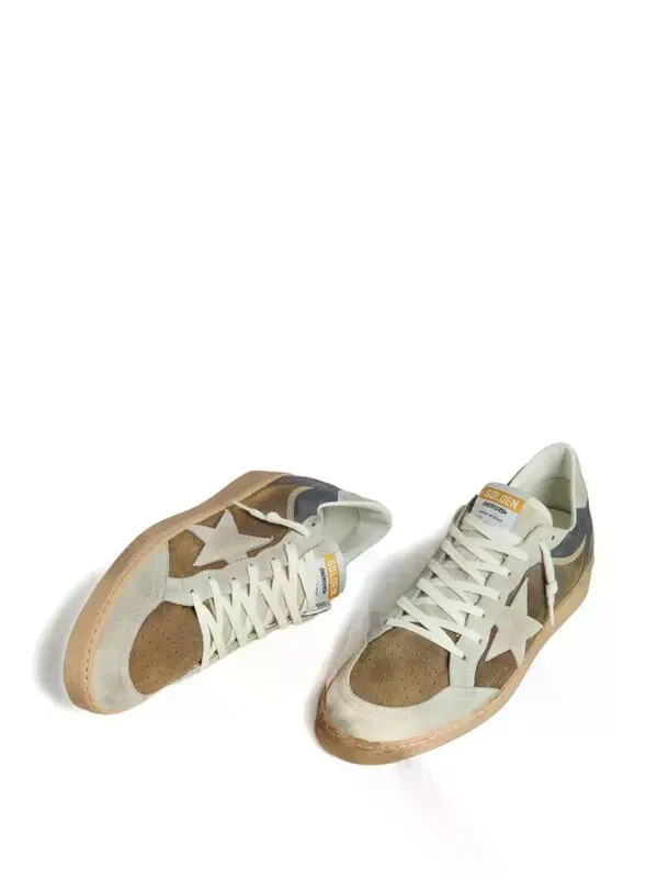 GOLDEN GOOSE Ball Star Leather Sneakers - Brown