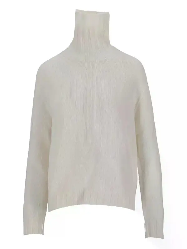 LA ROSE Roll-neck Sweater - Neutrals