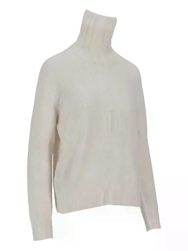 LA ROSE Roll-neck Sweater - Neutrals