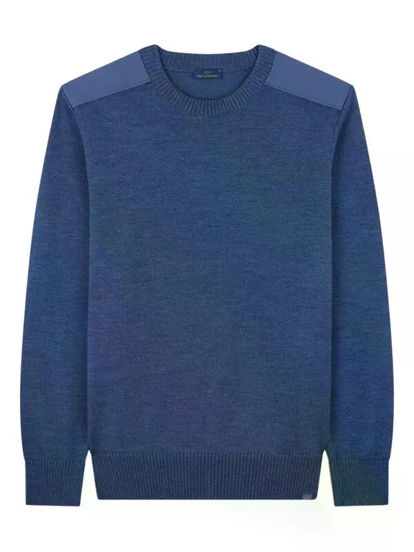 Paul & Shark Typhoon Detail Crewneck Sweater - Blue