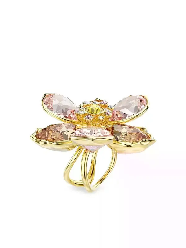 SWAROVSKI Idyllia Flower Motif Ring - Gold