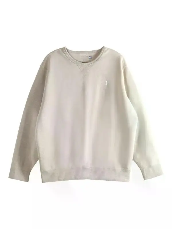 Polo Ralph Lauren Logo-detail Crew-neck Sweatshirt - Neutrals