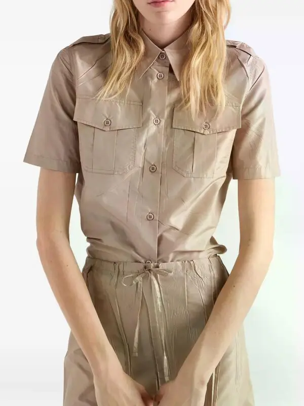 Prada Short-sleeved Shirt - Neutrals