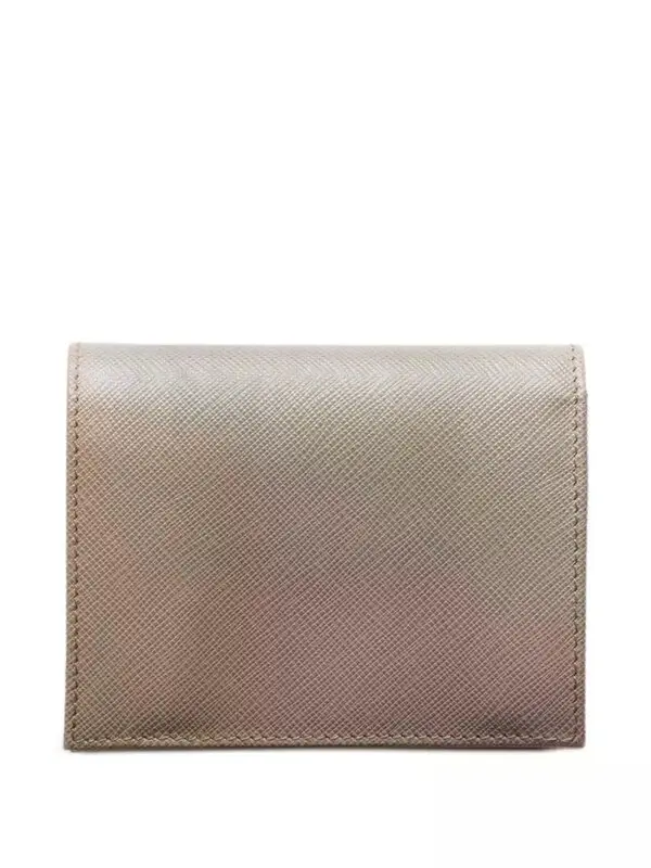 Prada Small Saffiano-leather Wallet - Neutrals