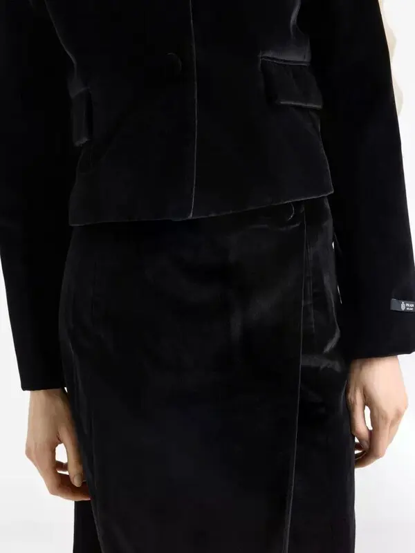 Prada Buttoned Midi Skirt
