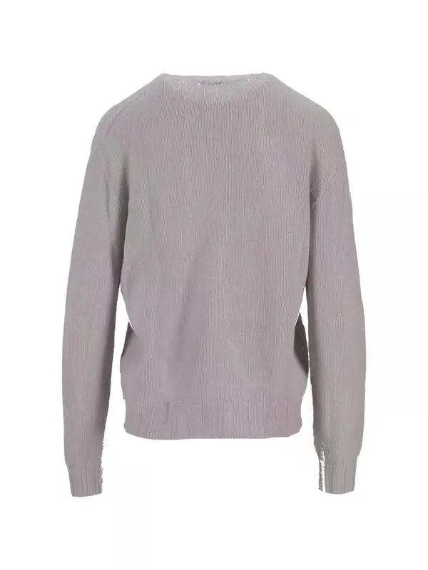 LA ROSE Ribbed Round-neck Sweater