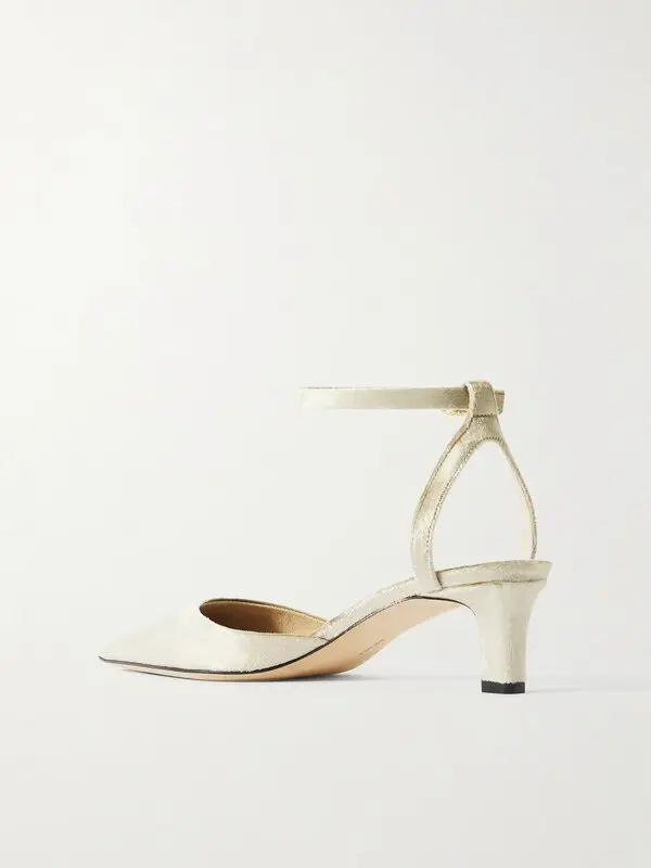 THE ROW Carla Velvet Pumps - Brown