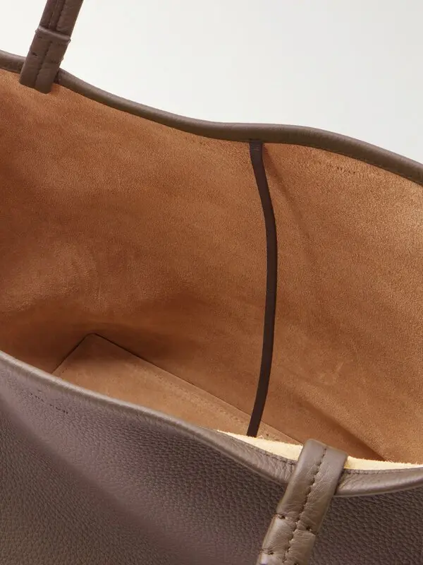 THE ROW Park 3 Medium Textured-leather Tote