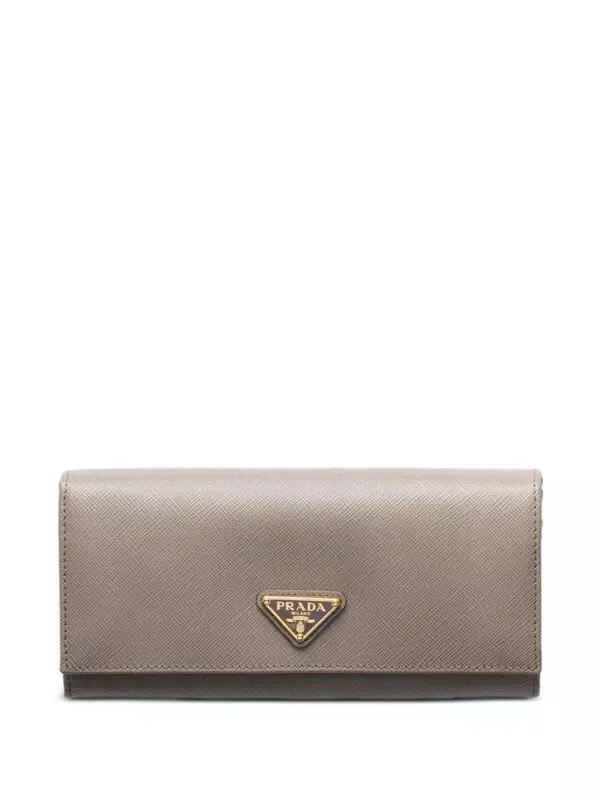Prada Triangle-logo Leather Wallet