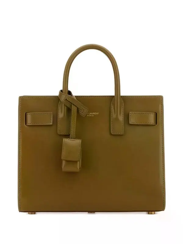 Saint Laurent Top-handles Calfskin-leather Tote Bag - Green