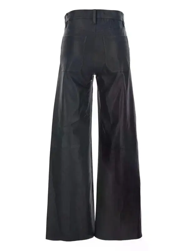 FRAME Leather Trousers - Black