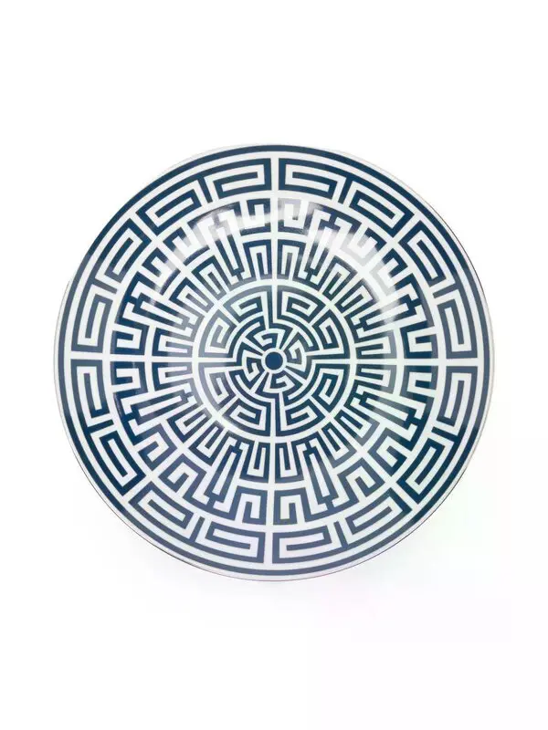 GINORI 1735 Labirinto Patterned Decorative Plate - Blue