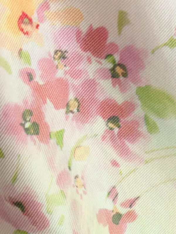 Prada Floral-print Silk Scarf