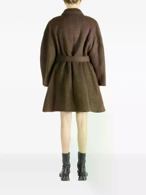 AMOMENTO Belted Button Coat