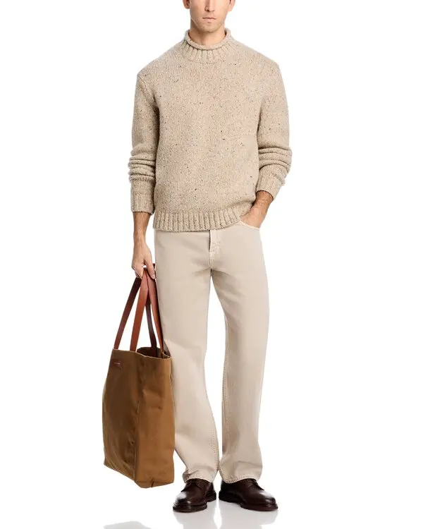 Madewell Donegal Rollneck Sweater - Oatcake