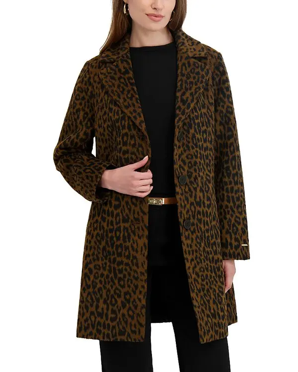 Tahari Lina Print Coat