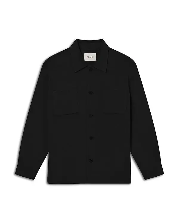 FRAME Double Face Wool Jacket - Black