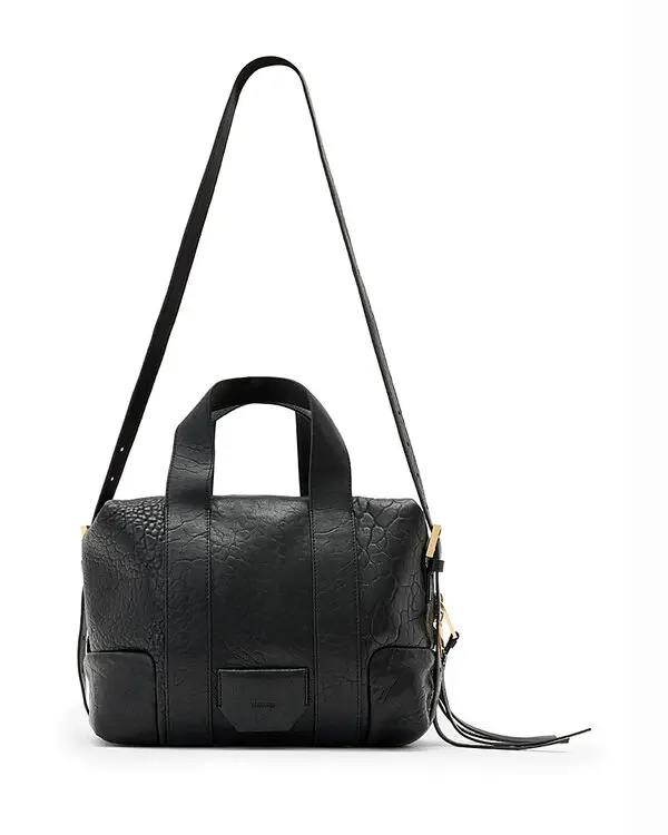 ALLSAINTS Ares G Compact Leather Crossbody - Black