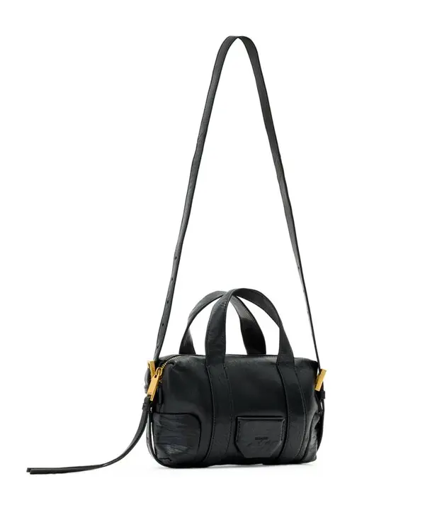 ALLSAINTS Ares G Compact Leather Crossbody - Black