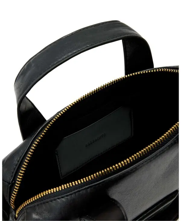 ALLSAINTS Ares G Compact Leather Crossbody - Black