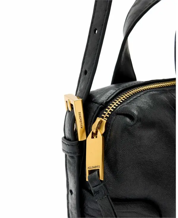 ALLSAINTS Ares G Compact Leather Crossbody - Black