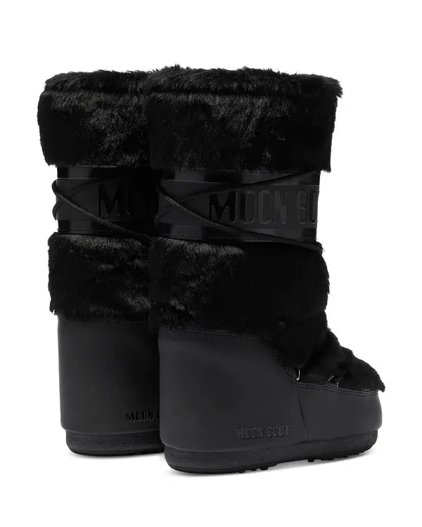 Moon Boot Mb Icon Faux Fur Boots - Black