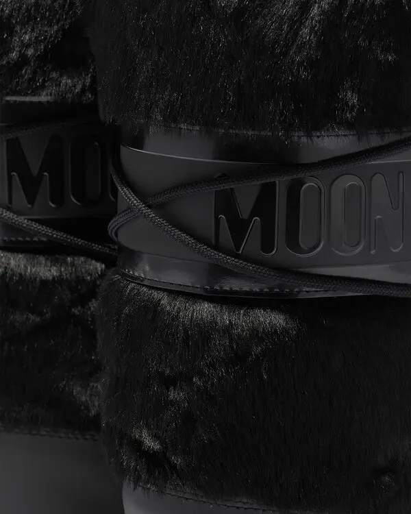 Moon Boot Mb Icon Faux Fur Boots - Black