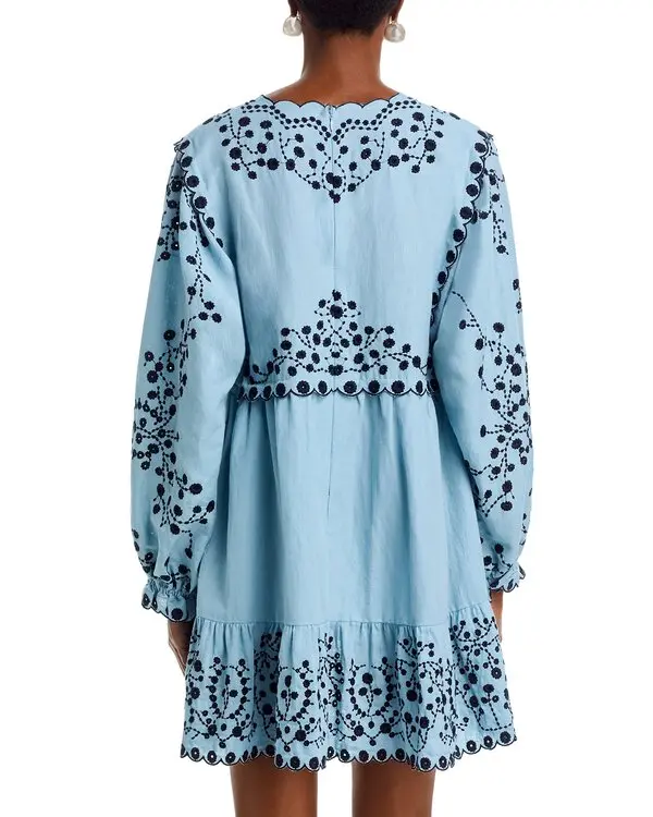 Sea Frances Embroidered Mini Dress