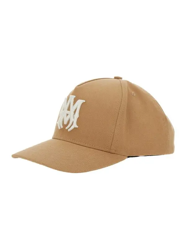 Amiri Cotton Baseball Cap With Logo - Beige