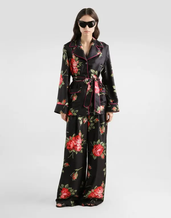 Dolce & Gabbana Rose Bouquet-print Twill Shirt - Multicolor