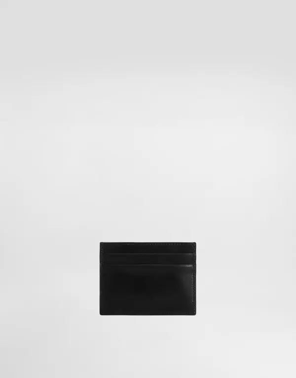 Dolce & Gabbana Tempesta Calfskin Card Holder - Black