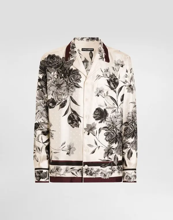 Dolce & Gabbana Flower Bouquet-print Twill Shirt - Multicolor